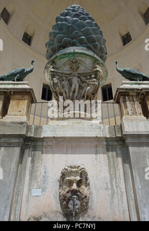 Cortile della Pigna or courtyard of the pinecone inside the Vatican ...