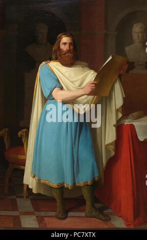 ‘Alarico II, rey de los Visigodos’ is a historical painting depicting ...