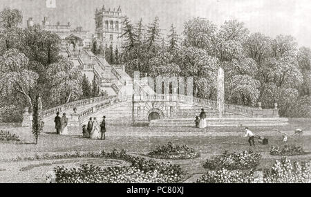 Shrubland Hall view from lower gardens Stock Photo - Alamy