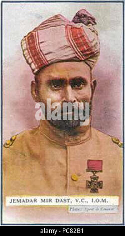 Jemadar Mir Dast, a recipient of the Victoria Cross and Indian Order of ...