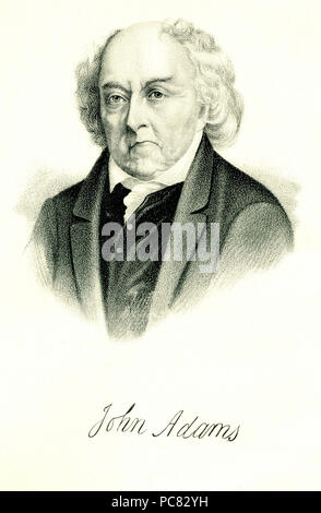 John Adams, second president of the United States of America Stock ...