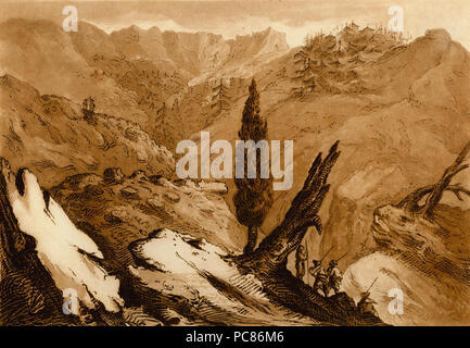 'Summits of Mount Pindus' by William Haygarth, painted in 1814 ...