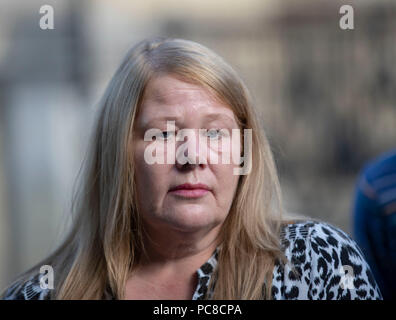Lynn Ryan, the sister of acid attack victim Joanne Rand during an ...