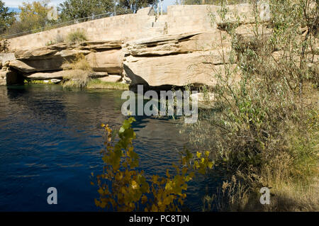The Blue Hole of Santa Rosa is a circular, bell shaped pool east of ...
