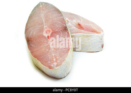 Threadfin fish fillet isolated Stock Photo - Alamy