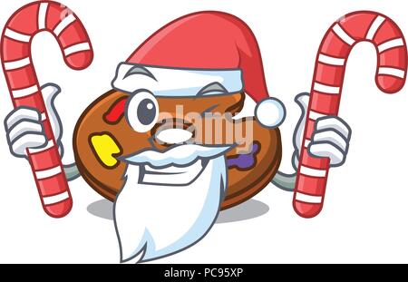 Santa palette mascot cartoon style Stock Vector Image & Art - Alamy