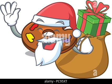 Santa palette mascot cartoon style Stock Vector Image & Art - Alamy