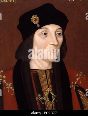 This portrait of King Henry VII, cropped from the National Portrait ...