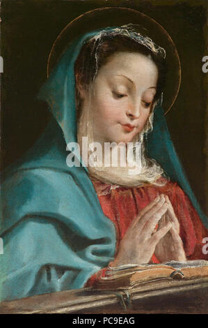 Annibale Carracci's 'Vergine Orante' (Virgin in Prayer) depicts a ...