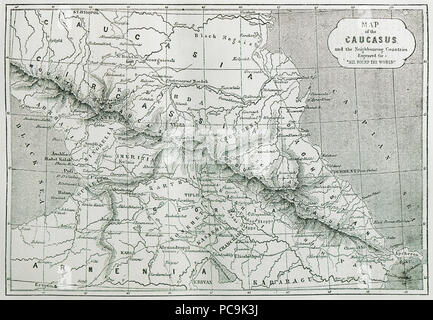 'A Map of Caucasus and the Neighbouring Countries' by William Francis ...