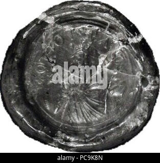 The seal of Otto II, Holy Roman Emperor, features his royal insignia ...