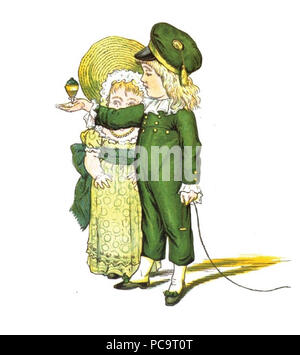 Afternoon Tea 1880 The Peg Top Stock Photo - Alamy