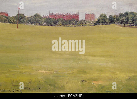 Chase William Merritt View from Central Park 1889 Stock Photo - Alamy