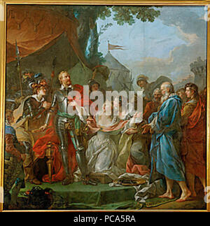 Siege of Calais by King Edward III, Hundred Years War Stock Photo - Alamy