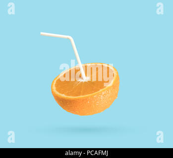 ripple cut fruit juice with straw Stock Photo - Alamy