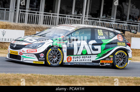 2018 Vauxhall Astra BTCC entrant with driver Josh Cook at the 2018 ...