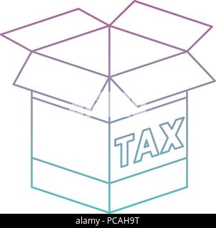 box carton with taxes Stock Vector Image & Art - Alamy