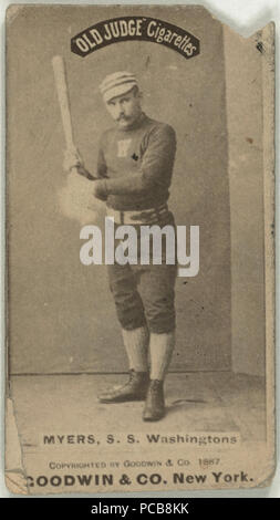 Al Myers, Washington Statesmen, baseball card portrait Stock Photo - Alamy