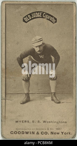 Al Myers, Washington Statesmen, baseball card portrait Stock Photo - Alamy