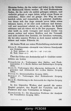 This work, 'Vom Einmaleins zum Integral,' covers the progression of ...