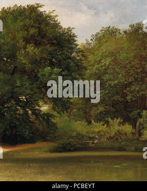 Friedrich Loos - Group of Trees in the Park Stock Photo - Alamy