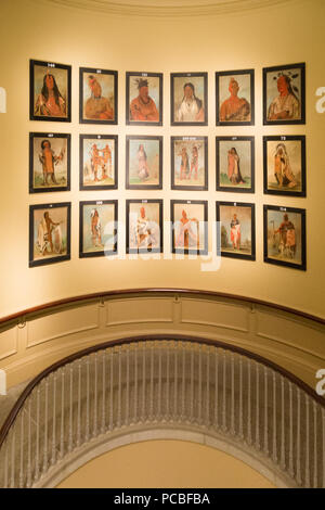 82 Smithsonian-Catlin-Various Portraits-2111 Stock Photo - Alamy