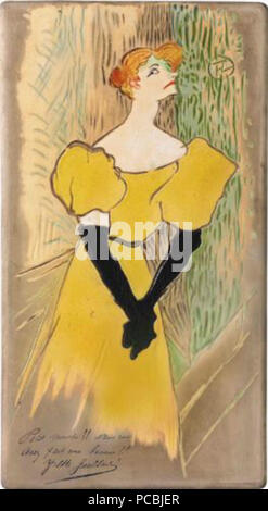 'Yvette Guilbert' by Henri de Toulouse-Lautrec depicts the famous ...