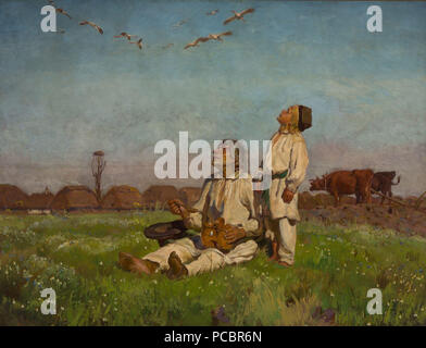 Józef Chełmoński, Bociany Stock Photo - Alamy