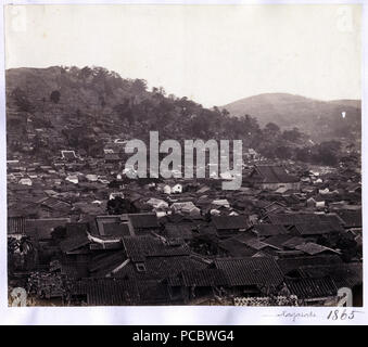 Nagasaki in 1865 was a port city in Japan that had been heavily ...