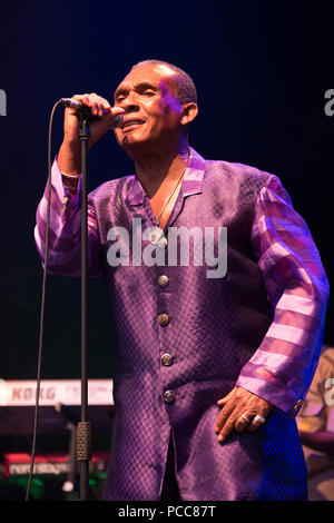Ken Boothe performing at the WOMAD Festival, Charlton Park near ...