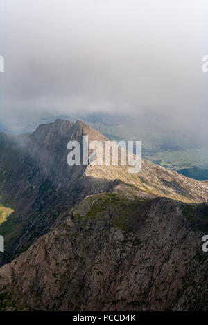 Snowdon Ridge Line Stock Photo - Alamy