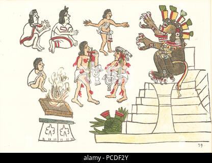 The Codex Magliabechiano, folio 79r, is an ancient manuscript that ...