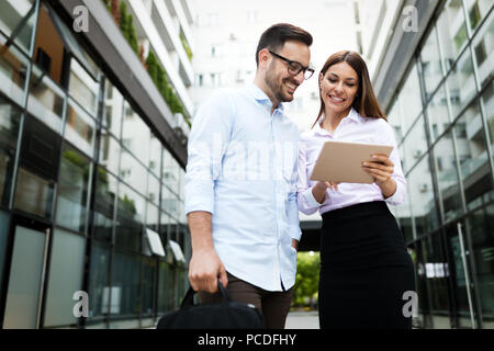 Happy beautiful handsome smiling caucasian man is relaxing at modern ...