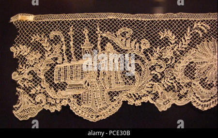 This 17th-century lace fragment from Italy, housed in the Honolulu ...