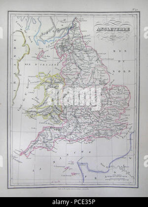 This 1837 Malte Brun map of the British Isles, which includes England ...