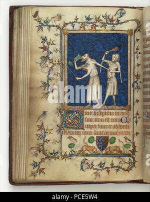 This miniature, 'Two Fools,' from the Psalter of Bonne of Luxembourg ...