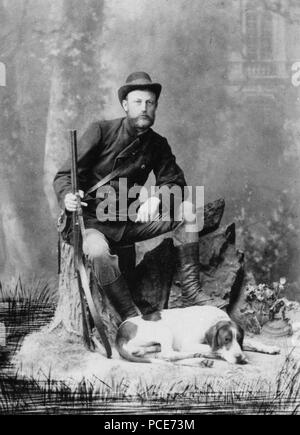 26 Adam Brandner als Jäger 1887 Stock Photo - Alamy