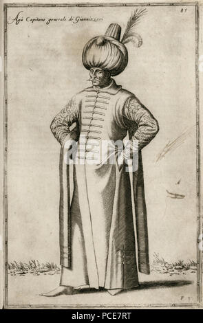 Aga Capitano generale de Giannizzeri - Nicolay Nicolas De - 1580 Stock ...