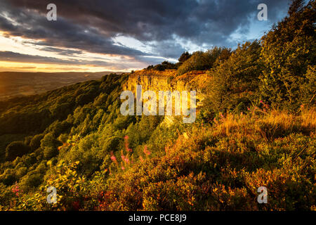Summer Sunset from Sutton Bank, North Yorkshire Stock Photo - Alamy