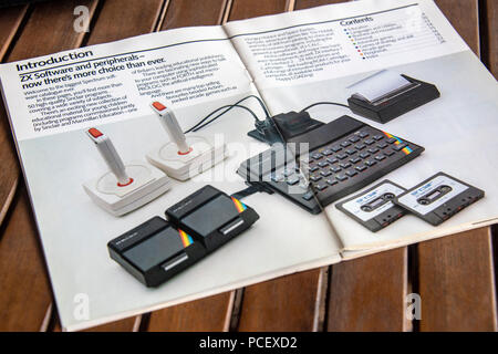 1982 Sinclair ZX Spectrum & BASIC programming manual on off-white ...