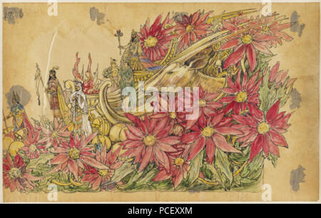 Comus 1910 King of Abyssinia Stock Photo - Alamy