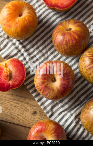 Organic Red Mottled Pluots Ready to Eat Stock Photo - Alamy