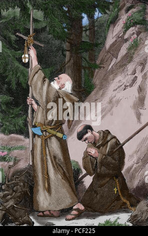 Carolingian age. Germany. Benedictine monastery. Convent school. Early ...