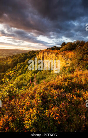 Summer Sunset from Sutton Bank, North Yorkshire Stock Photo - Alamy