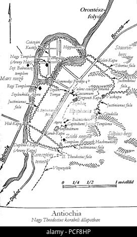 A historical image of Antioch, an ancient city on the Orontes River in ...