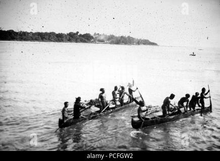 Canoes on Tobi Island (1908-1910 Stock Photo - Alamy