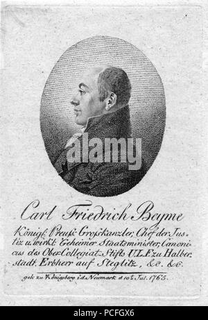 Carl Friedrich von Beyme Stock Photo - Alamy
