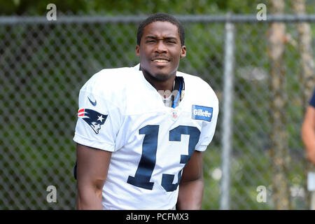 New England Patriots' Phillip Dorsett (13) catches a touchdown pass ...