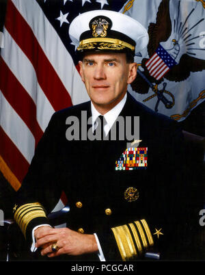 US Navy Admiral Jay L. Johnson, CHIEF of Naval Operations, gives a ...