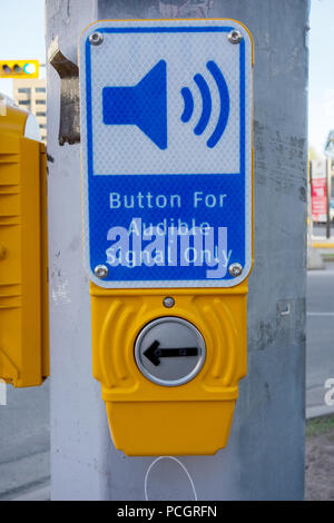 Crossing signal for the visually impaired Stock Photo - Alamy